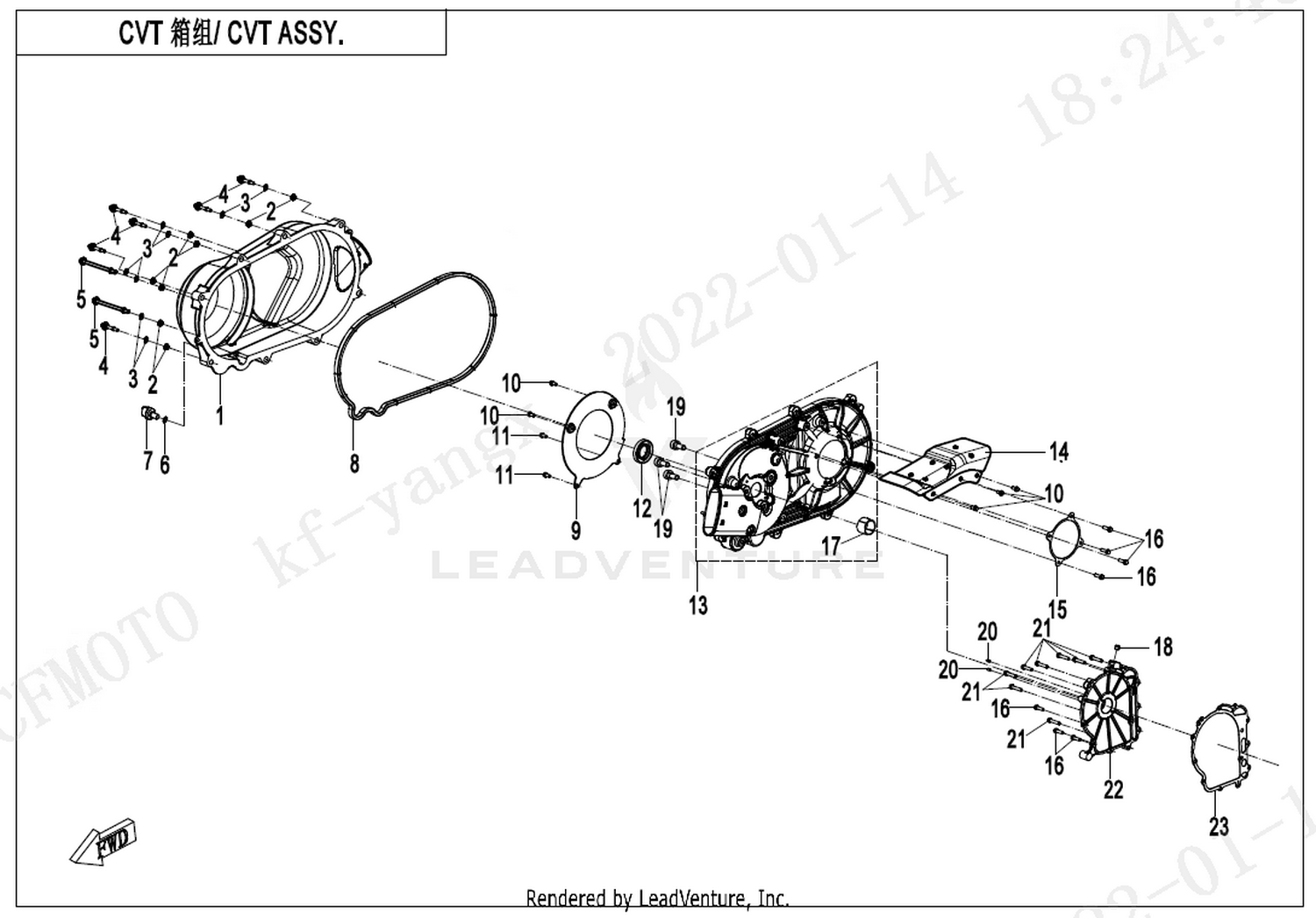 Cvt Case Assy
